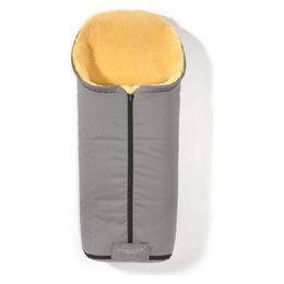 Hofbrucker Lammfell-Fußsack "Iglu" in Grau - (L)95 x (B)34 cm - 15% | Baby-fusssaecke