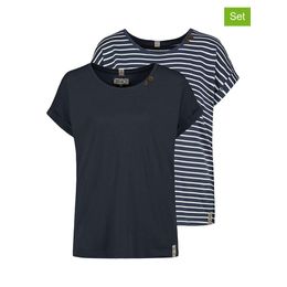 Sublevel 2er-Set: Shirts in Dunkelblau - 56% | Gr&ouml;&szlig;e S | Damen-tops