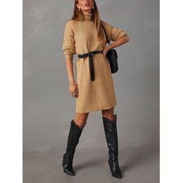 Milan Kiss Strickkleid in Beige - 72% | Größe XL | Damen-kleider