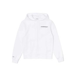 Lacoste Hoodie in Weiß - 48% | Größe 44 | Damen-sweatshirts-jacken