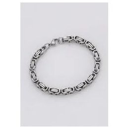 Edelstahlarmband Firetti "Schmuck Geschenk K&ouml;nigskettengliederung, 6,7 mm" Gr. 23, silber (edelstahlfarben), Armb&auml;nder, Herren, 23, Edelstahl, Edelstahlarmband
