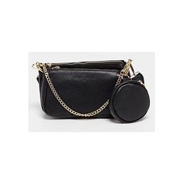 Victor & Hugo Paris Leder-Umhängetasche "Hine" in Schwarz - (B)25 x (H)15 x (T)5 cm - 74% | Damen-taschen