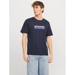 Jack & Jones Jack & Jones Shirt "Cyber" in Dunkelblau - 50% | Gr&ouml;&szlig;e M | Herren-plussize