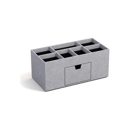 BIGsoBox Schreibtisch-Organizer "Vendela" in Hellgrau - (B)10 x (H)8,5 x (T)8,5 cm - 33% | Buero-schulbedarf