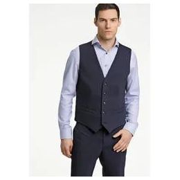 Anzugweste LINDBERGH "Weste Modern Fit", Herren, Gr. 58, blau (navy), Obermaterial: 54% Polyester, 44% Wolle, 2% Elasthan; Futter: 95% Polyester, 5% Elasthan, Westen Anzugweste