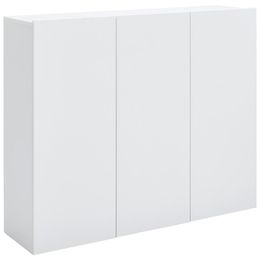Hom&acute;in Hom`in Schuhschrank, Wei&szlig;, Holzwerkstoff, 12 F&auml;cher, 120x100x34 cm, h&auml;ngend, Garderobe, Schuhaufbewahrung, Schuhschr&auml;nke