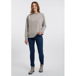 ELBSAND Sweatshirt "Enola" in Taupe - 47% | Gr&ouml;&szlig;e M | Damen-sweatshirts-jacken