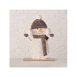 Boltze Dekofigur "Frosty" in Wei&szlig;/ Braun - (H)42,5 cm - 27% | Dekofiguren