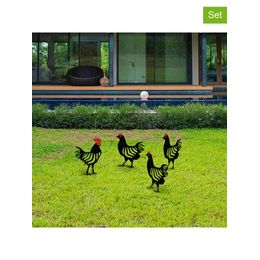 Scandinavia Concept 4er-Set: Gartenstecker in Schwarz - 67% | Gartendeko