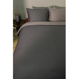Beddinghouse Satin-Bettwäsche-Set "Richmond" in Dunkelbraun/ Beige/ Grau - 64% | Größe 135x200 cm | Bettwaesche-bettwaren