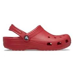 Clog Crocs "Classic Clog", Damen, Gr. 36, rot (rot, varsity rot), CrosliteTM, Schuhe Clog, Sommerschuh, Schlappen, Hausschuh passt zu Jibbitz