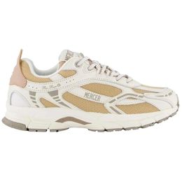 MERCER AMSTERDAM Low-Top Sneaker - Dames The Re-Run Nappa Wit/Beige - Gr. 39 (EU) - in Gold - f&uuml;r Damen