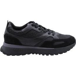 BOSS Low-Top Sneaker - Minimalist Black Low-Top Sneakers With Smooth Fini - Gr. 40 (EU) - in Schwarz - f&uuml;r Damen
