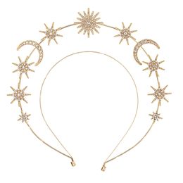 buttinette Haarreif "Mond und Sterne"