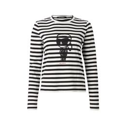 K by KARL LAGERFELD Karl Lagerfeld Shirt 'IKON' Damen Gr&ouml;&szlig;e XXL schwarz / wei&szlig;