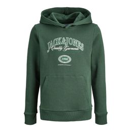 Jack & Jones Jack & Jones Junior Sweatshirt 'JJARI' Jungen Gr&ouml;&szlig;e 152 dunkelgr&uuml;n / wei&szlig;