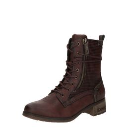 Mustang Lace-Up Ankle Boots female size 40 Burgundy / Black