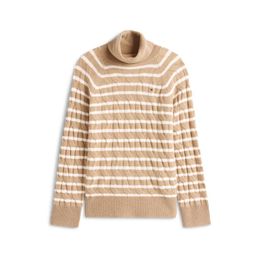 Tommy Hilfiger Pullover Damen Gr&ouml;&szlig;e L camel / wei&szlig;