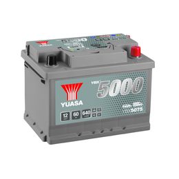 Yuasa YBX5000 - SMF 12V 60Ah 640A Starterbatterie für VW AUDI DAF JAGUAR PORSCHE VOLVO NISSAN OPEL BMW FIAT VAUXHALL FORD VAG 1130881 YS7J10655C4A 868