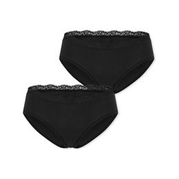 Schiesser Slip Damen Gr&ouml;&szlig;e S schwarz
