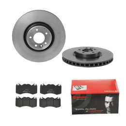 Brembo Bremsensatz-Vorderachse COATED DISC LINE / STANDARD IJDTIDGOD4 Bremsensatz, Scheibenbremse vorne rechts links innenbel&uuml;ftet 380mm f&uuml;r LAND ROVE