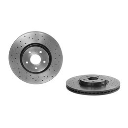 Brembo Bremsscheibe XTRA LINE 09.A728.1X vorne rechts links Gelocht/innenbel. 320mm f&uuml;r FORD VOLVO 30666996 274521 31262720