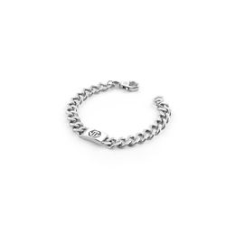 Philipp Plein Jewellery Armband 'Plein Tag' Herren Gr&ouml;&szlig;e L silber