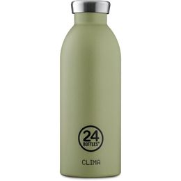 24Bottles Trinkflasche 'Clima' Herren Größe one size oliv / schwarz / silber