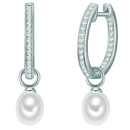 Valero Pearls Ohrringe Damen Gr&ouml;&szlig;e One Size silber / perlwei&szlig;