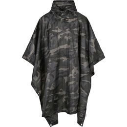 Brandit Poncho Herren Größe XS/XXL rostbraun / khaki / schilf / dunkelgrün