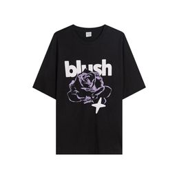 Bershka Shirt 'ROSE BLUSH' male Black size L