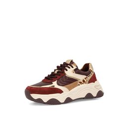 Sacha London SACHA Sneaker Damen Größe 37 schoko / hellbraun / rot / offwhite