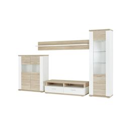 Wohnkombination Toulon - holzfarben - 310 cm - 207 cm - cm 50,0 - Sconto