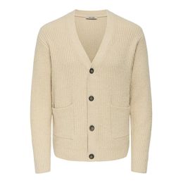 Only & Sons Only & Sons Knit Cardigan 'ONSFrame' male Beige size XL