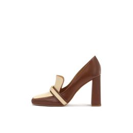 Kazar Pumps Damen Gr&ouml;&szlig;e 41 creme / dunkelbraun