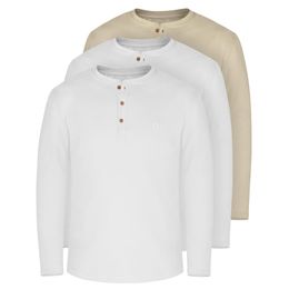 Normani Shirt 'Neuville' male Beige, White size M