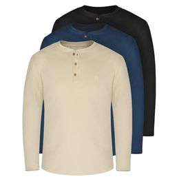 Normani Shirt 'Neuville' Herren Gr&ouml;&szlig;e XXXL beige / marine / schwarz