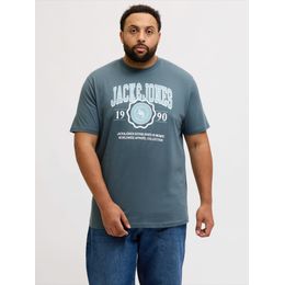 Jack & Jones Plus Jack & Jones Plus T-Shirt 'JJMako' Herren Gr&ouml;&szlig;e XXL nachtblau / mint