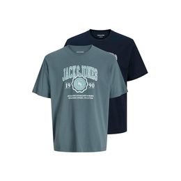 Jack & Jones Plus Jack & Jones Plus Shirt 'JJMako' male Blue, Green size XXL