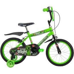 Kinderfahrrad Huffy "Minecraft Kinder 16 Zoll Fahrrad" Gr. 27, weiß, neutral, Fahrräder, Kinder, 26cm, 16 Zoll (40,64cm) hinten: 16 Zoll (40,64cm)