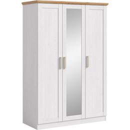 Kleiderschrank Home Affaire "FLORENZ, Kleiderschrank inkl. 1 Kleiderstange", sibiu lärche nachbildung, artisan eiche nachbildung, B:124cm H:185cm T:54cm, FSC-zertifizierter Holzwerkstoff, Schränke, Kleiderschrank, Drehtürenschrank, Graderobenschrank, Mehrzweckschrabnk