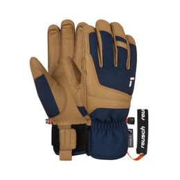 Skihandschuhe Reusch "Experience R-TEX XT", Damen, Gr. 8, blau, 70% Polyester, 30% Rindsleder, Handschuhe, extra warm, wasserdicht und atmungsaktiv