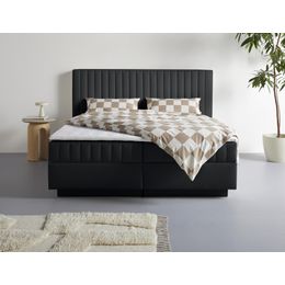 Boxbett HOMSY BY ANA JOHNSON "Moonio inkl. Bettkasten", anthrazit, B:207cm L:214cm, Komplettbetten, erhältlich in verschiedenen Breiten und Härtegraden