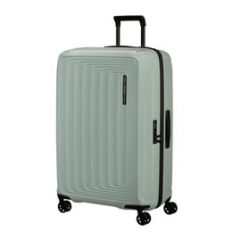 Hartschalen-Trolley Samsonite "NUON, verschiedene Größen und Farben", Gr. B/H/T: 49cm x 75cm x 30cm 100 l, mineral grün, Polycarbonat, unifarben, Koffer, Hartschalen-Koffer TSA-Zahlenschloss Volumenerweiterung bei S/XL