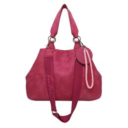 Henkeltasche Fritzi aus Preussen "Izzy Vintage", Damen, Gr. B/H/T: 15cm x 29cm x 42cm, rot, Polyurethan (PU), unifarben, Taschen, mit verstellbarem Schulterband