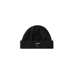 Skimütze Alpha Industries "Label Fleece Beanie", Herren, Gr. onesize, schwarz, Obermaterial: 100% Polyester, Mützen