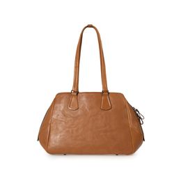Aunts & Uncles Schultertasche AUNTS & UNCLES "Schultertasche Mrs. Poundcake", Kinder, Gr. B/H/T: 17cm x 26cm x 42cm onesize, caramel, Rindsleder, Taschen