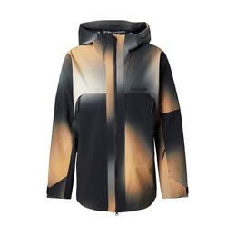 Peak Performance Outdoorjacke 'Edge 3L AOP' Herren Gr&ouml;&szlig;e XL grau / hellorange / schwarz