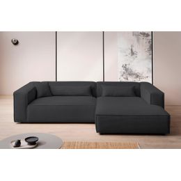 Ecksofa, B:288cm H:66cm T:198cmanthrazit, LeGer Home by Lena Gercke, 100% Polyester, Wohnzimmer, Sofas, "PIARA XXL, Big-Sofa, Cord, Leinenoptik o.