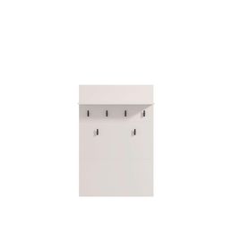Garderobenpaneel Home Affaire "Rathlin, Wandregal Wandpaneel, Wandgarderobe praktisch & stillvoll", kaschmir, B:77cm H:115cm T:19,5cm, Spanplatte, Garderobenpaneele, mit 6 Kleiderhaken und Ablage für Accessoires, Breite 77 cm